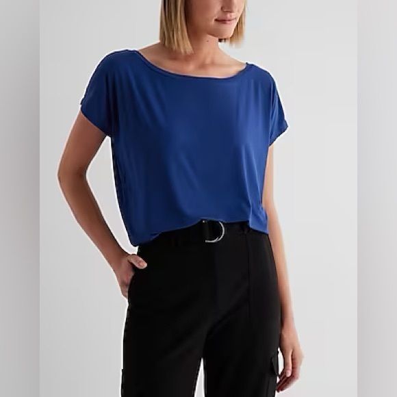 Express | Tops | Nwt Express Relaxed Off The Shoulder Short Sleeve ...